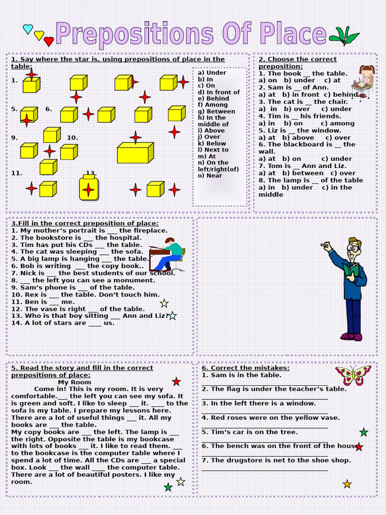 Prepositions of Place | PDF