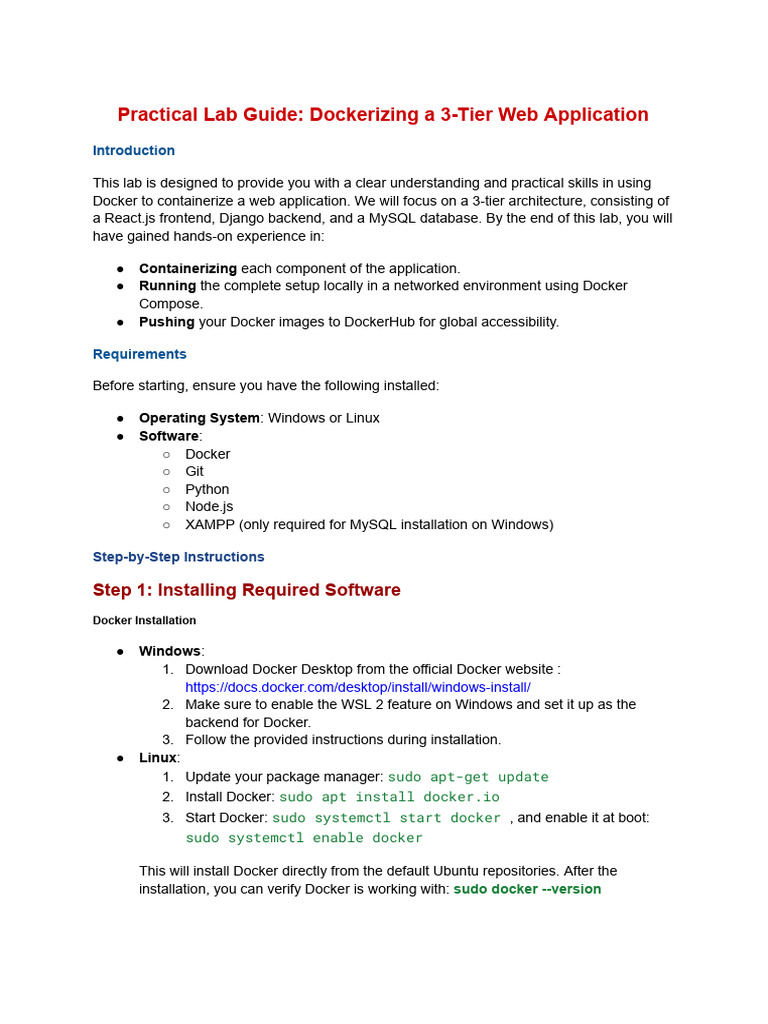 TP 2 - Dockerizing A 3-Tier Web Application | PDF | My Sql | Databases