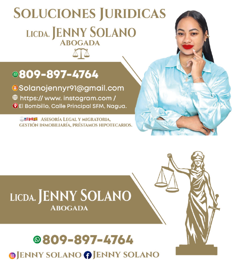 Tarjeta Jenny Solano | PDF