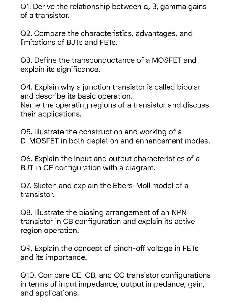 ED Unit 3 Question Bank | PDF