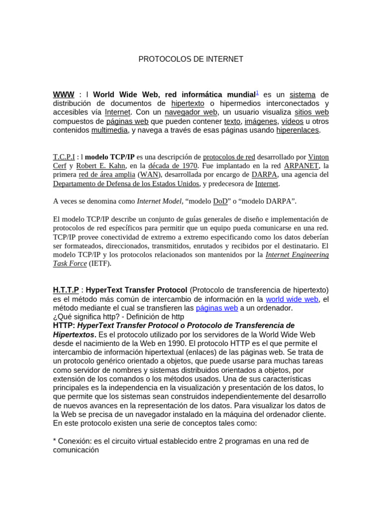 Protocolos de Internet | PDF | Protocolos de internet | Voz sobre IP
