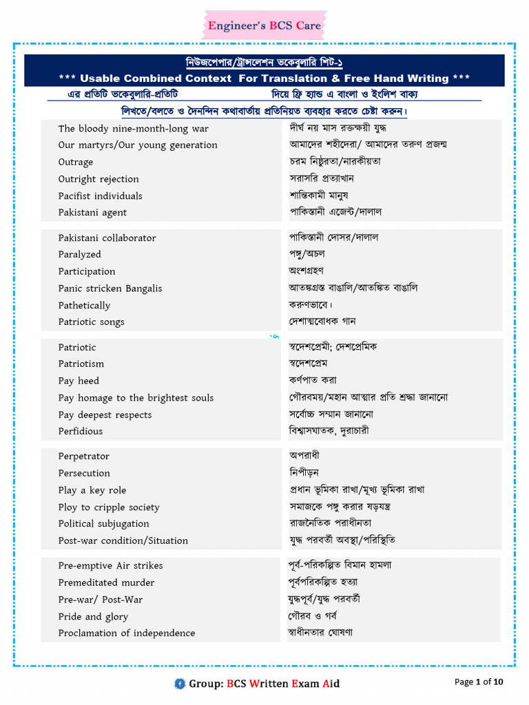 Newspaper & Usable Vocabulary Sheet-1 For Outline 1 & 2 | PDF