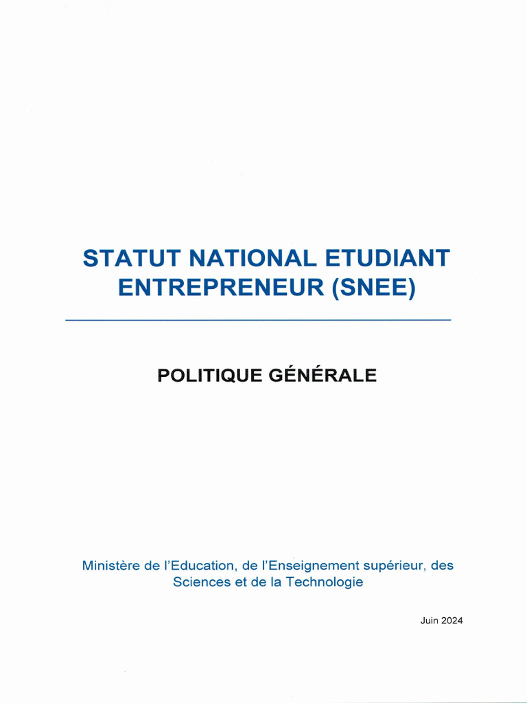 SNEE French Version Juin 2024 | PDF
