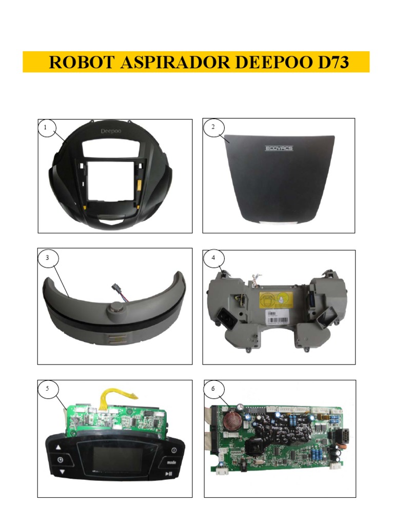 Despiece Robot Aspirador Deepoo d73 | PDF