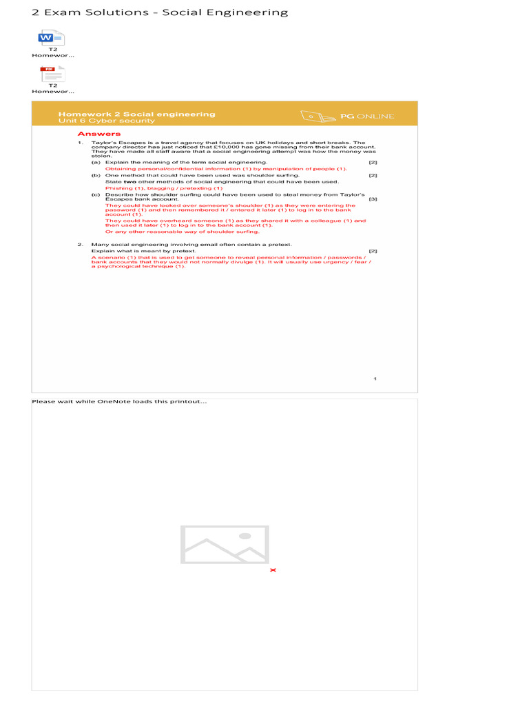 2 Exam Solutions - Social Engineering | PDF