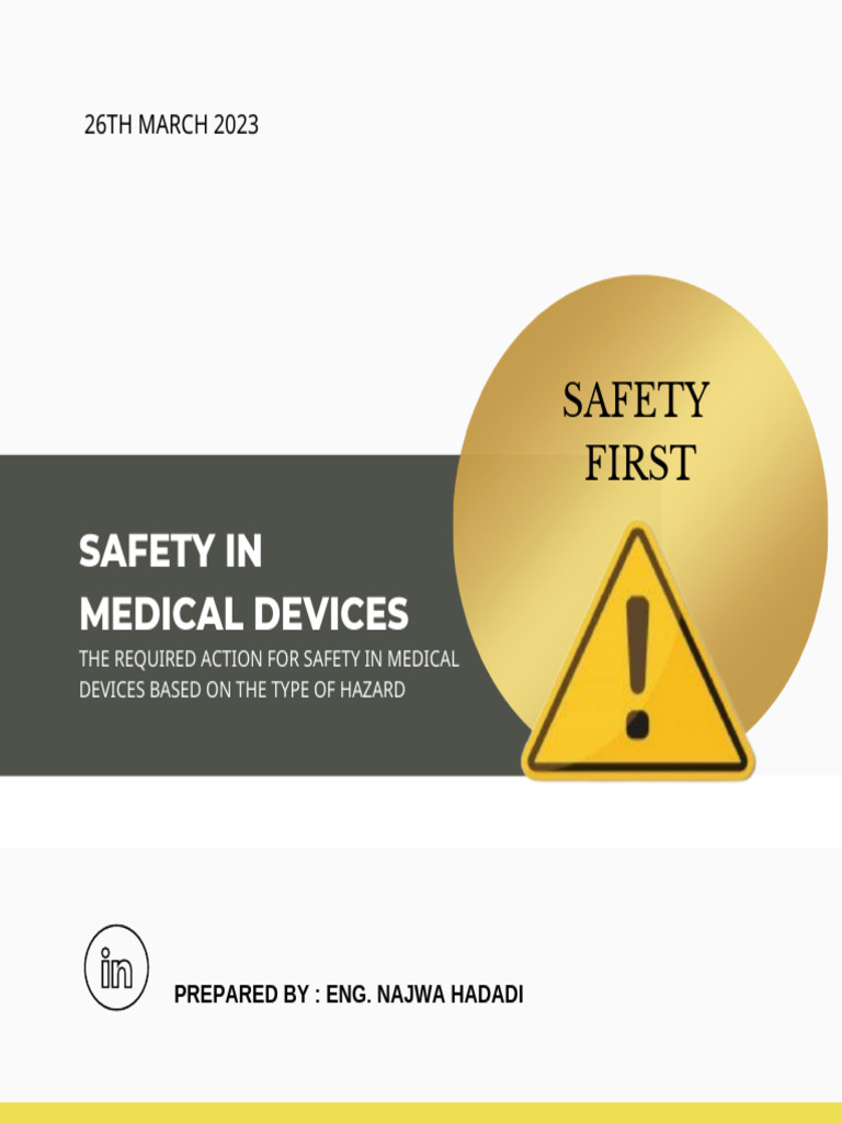 Safety in Medical Devices | PDF