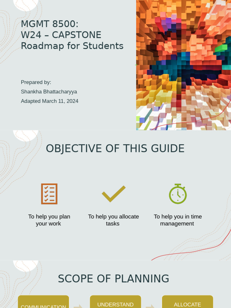 Capstone-Roadmap For Students | PDF | Human Communication