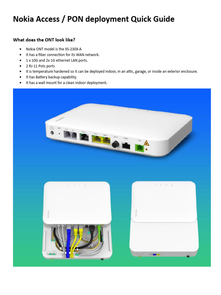 Nokia Quick Guide - V1.0 - Tier - 1 - 04.25.24 | PDF