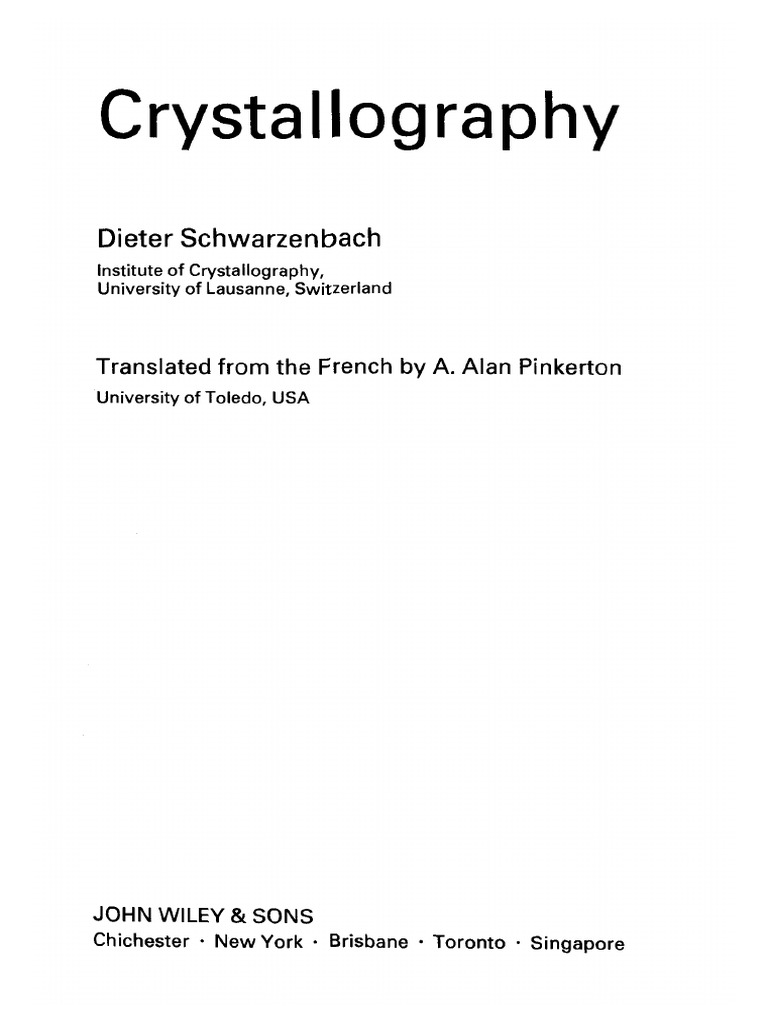 Crystallography | PDF
