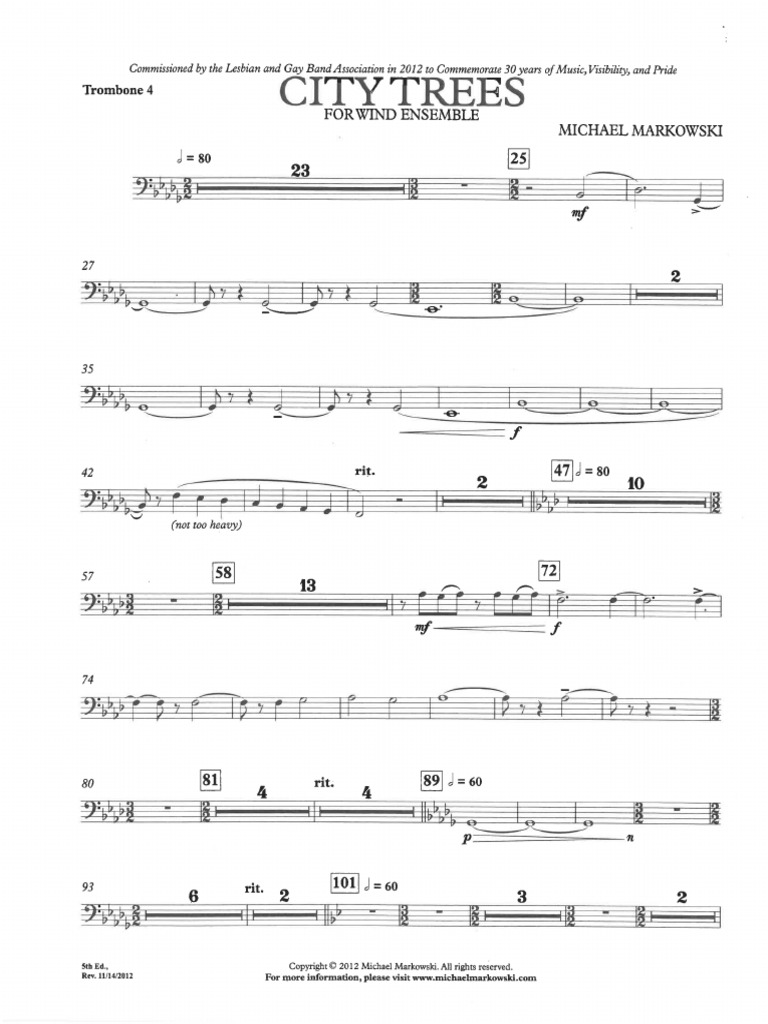City Trees - Trombone 4 | PDF