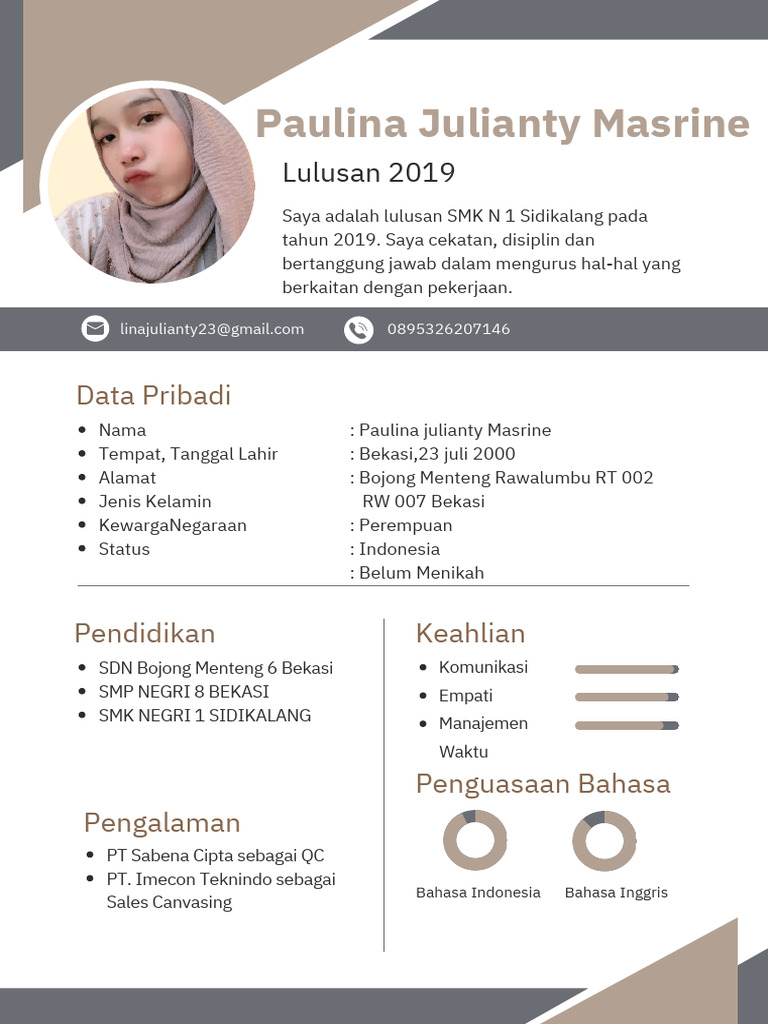 CV Paulina Julianty | PDF