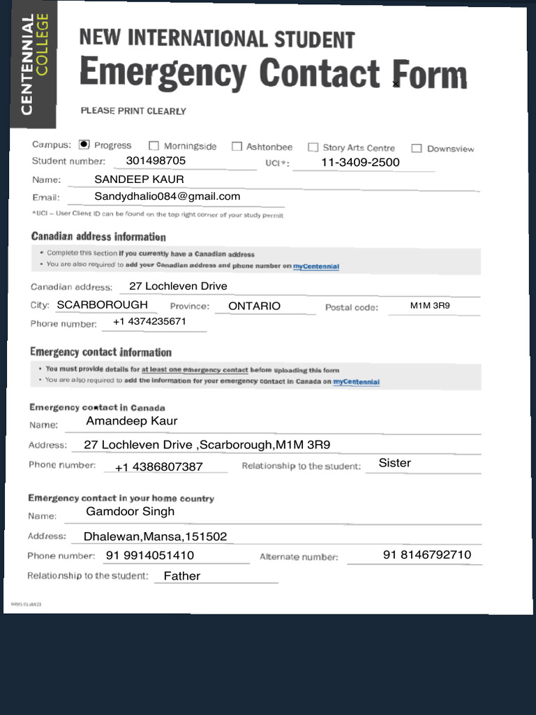 Form 1 and 2 Details for Scarborough | PDF