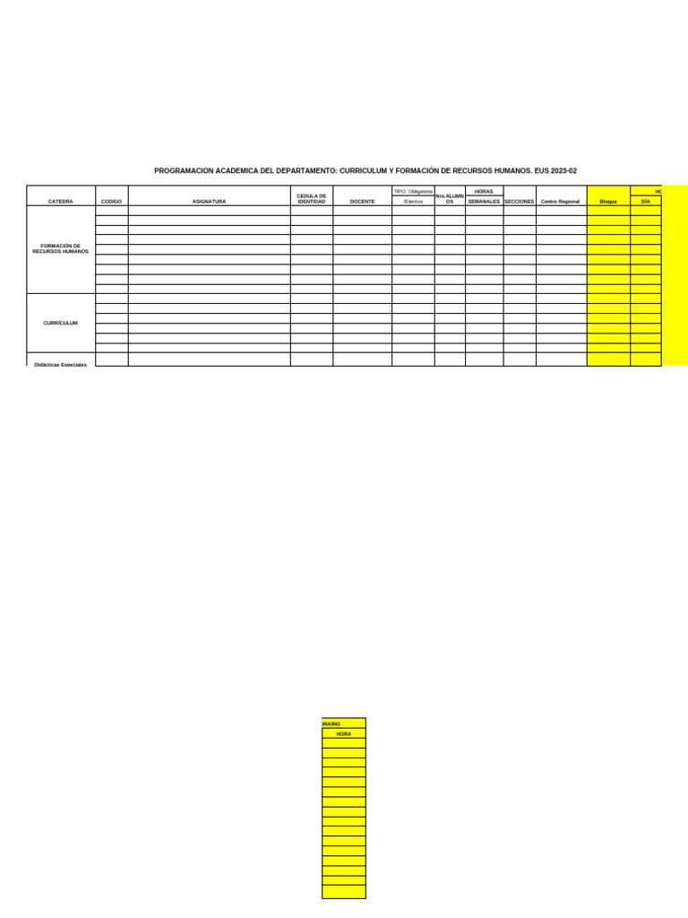 Programación Docente Eus TPC 2024-01 Con Cambios | PDF | Maestros ...