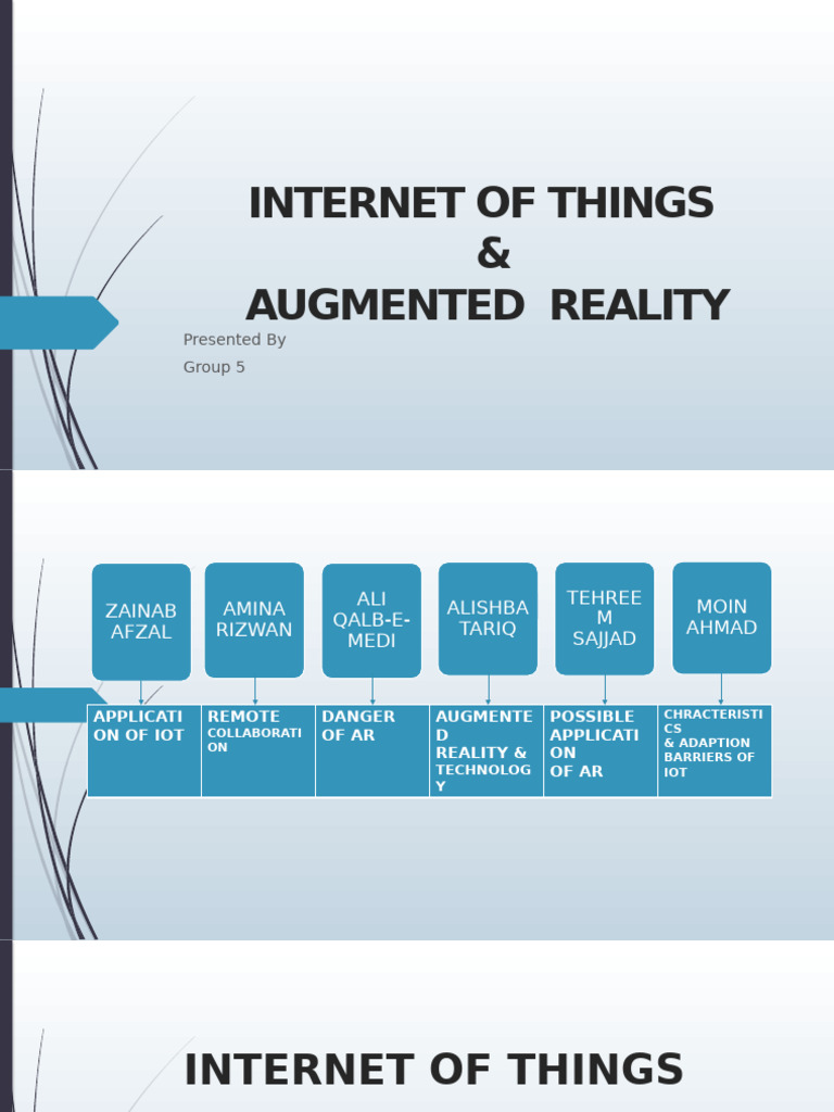 Augmented Reality ICT Presentation | PDF | Internet Of Things ...