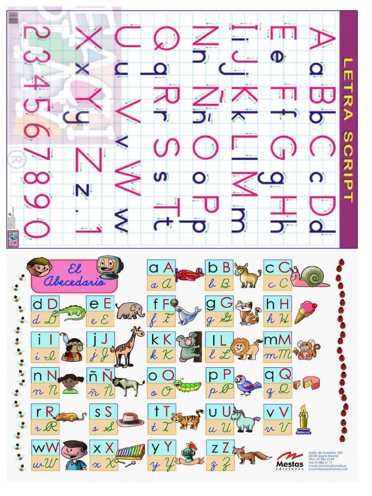 ABECEDARIO SCRIPT cursiva | PDF