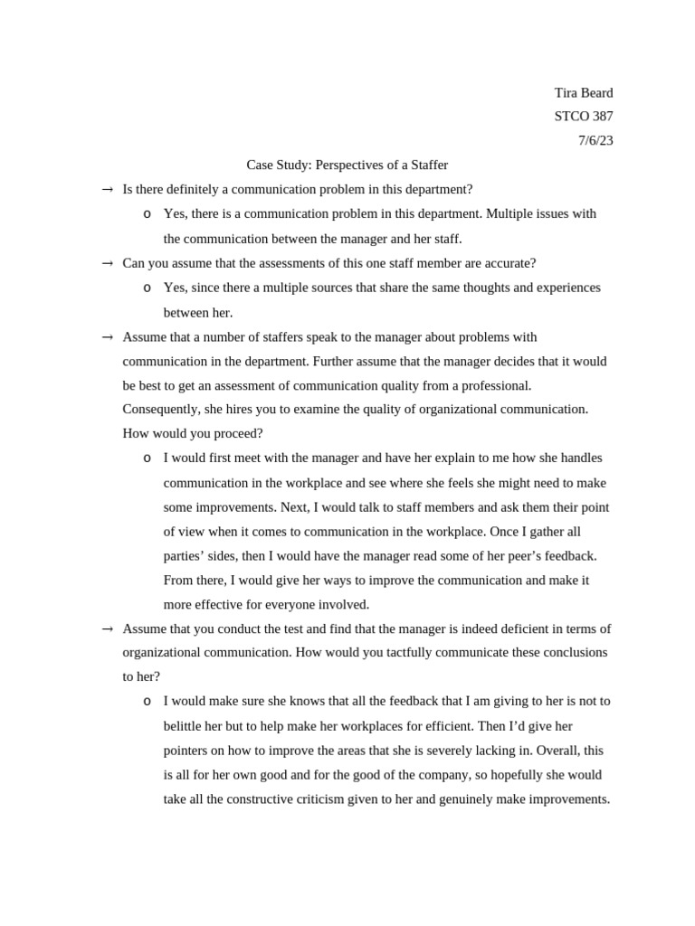 Case Study Perspectives - Beard | PDF