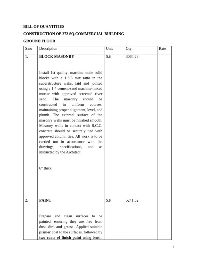 BOQ[2 | PDF | Tile | Concrete