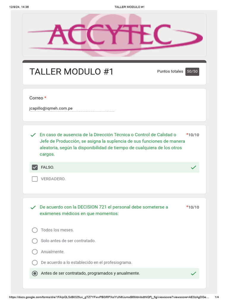 Taller Modulo #1 | PDF