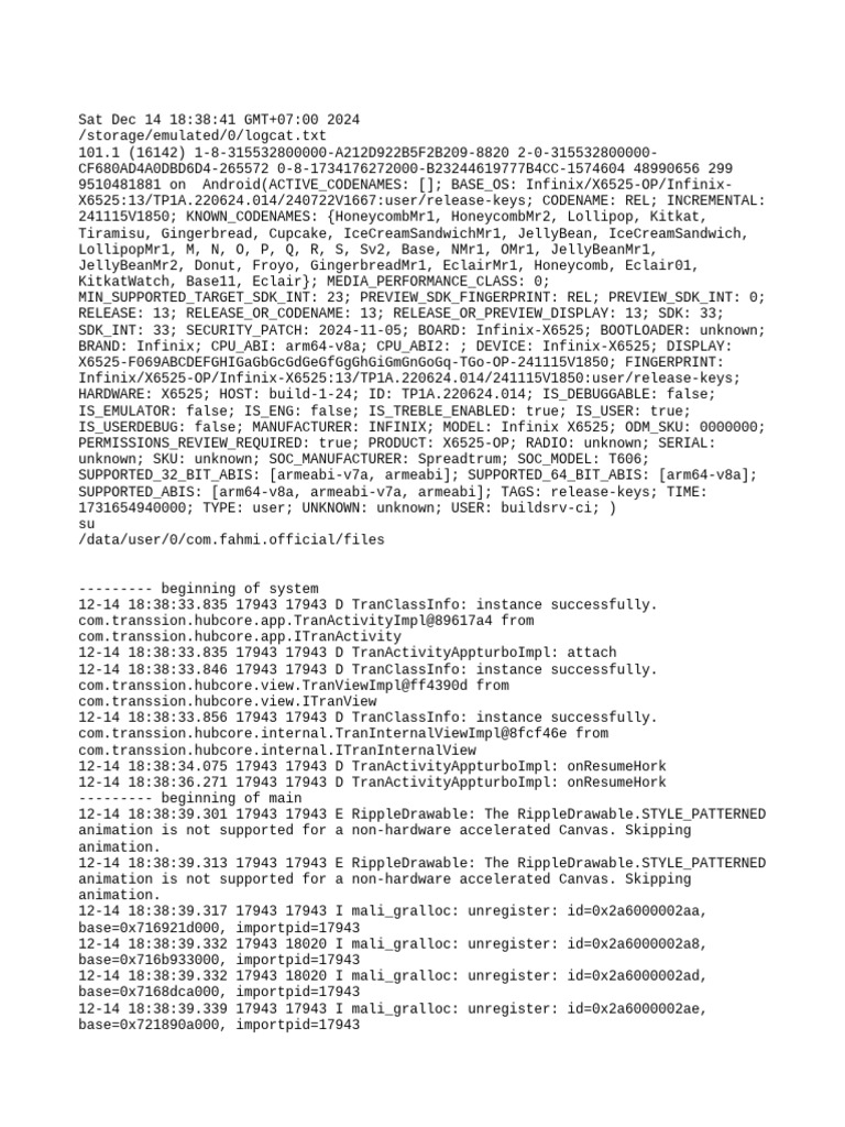 Logcat | PDF | Software | Smart Devices