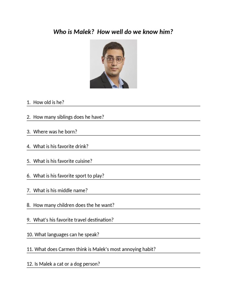 Who is Malek | PDF