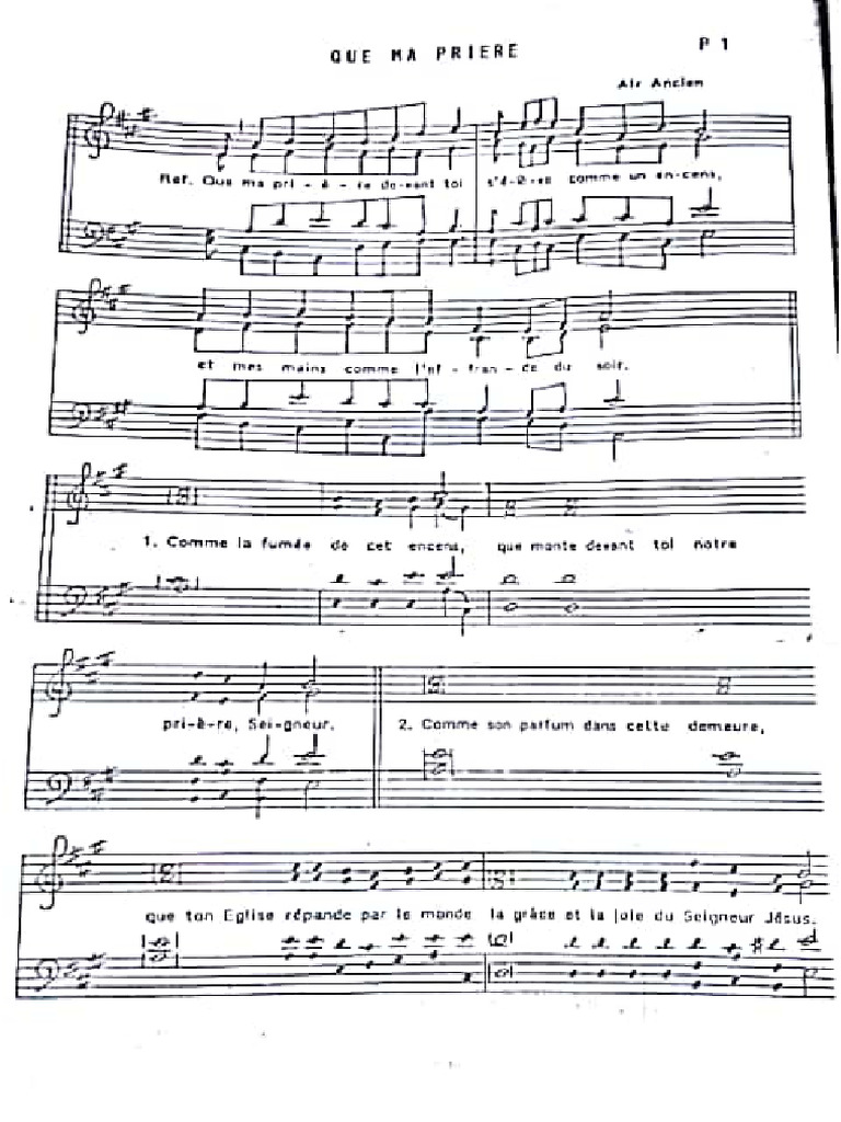 Que Ma Prière Devant Toi | PDF