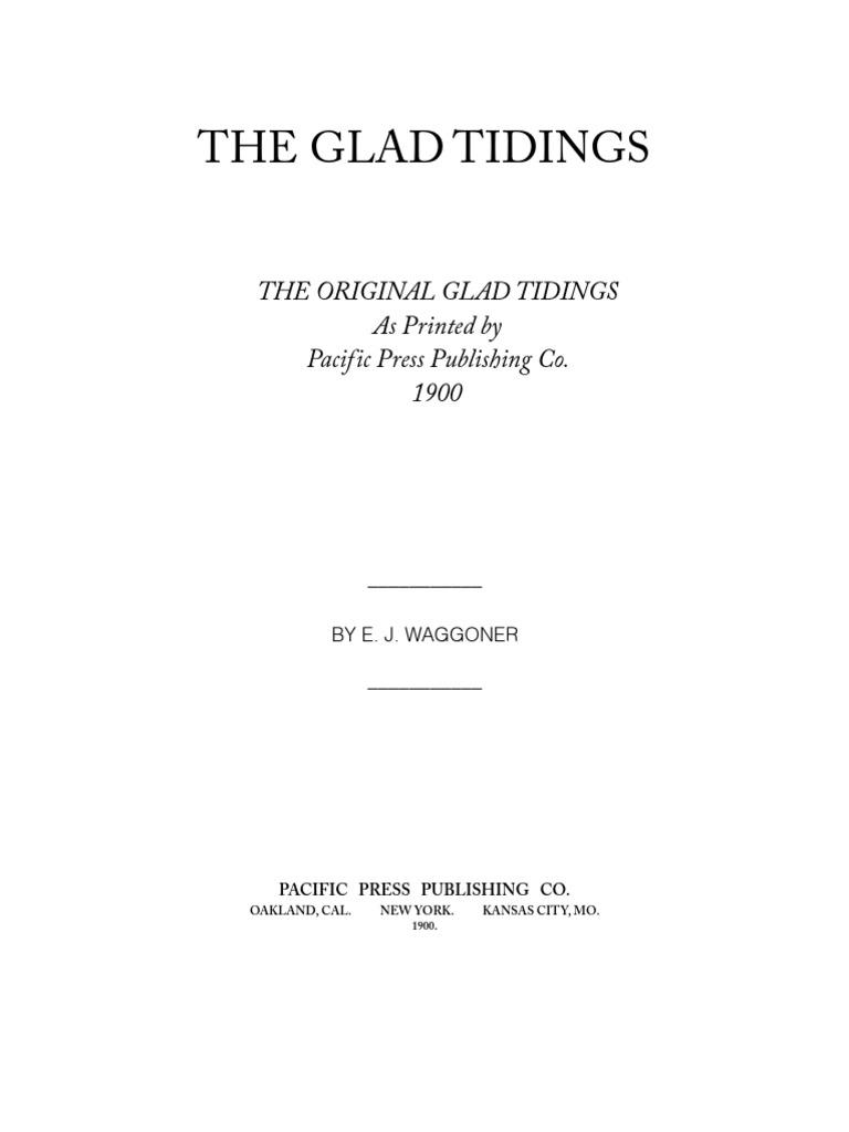 The Original Glad Tidings | PDF | Paul The Apostle | Jesus