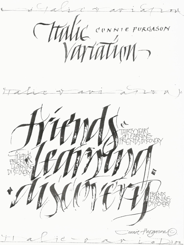 Italic Variation April | PDF