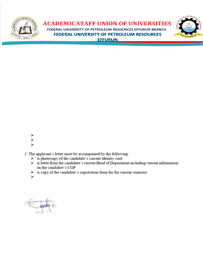 ASUU Memo Student Scholarship | PDF