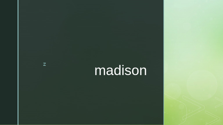 Madison | PDF