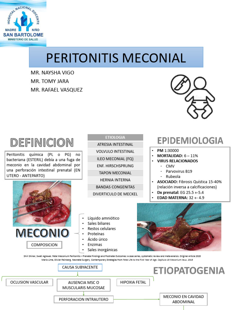 Peritonitis Meconial | PDF | Especialidades Medicas | Ciencias de la Salud