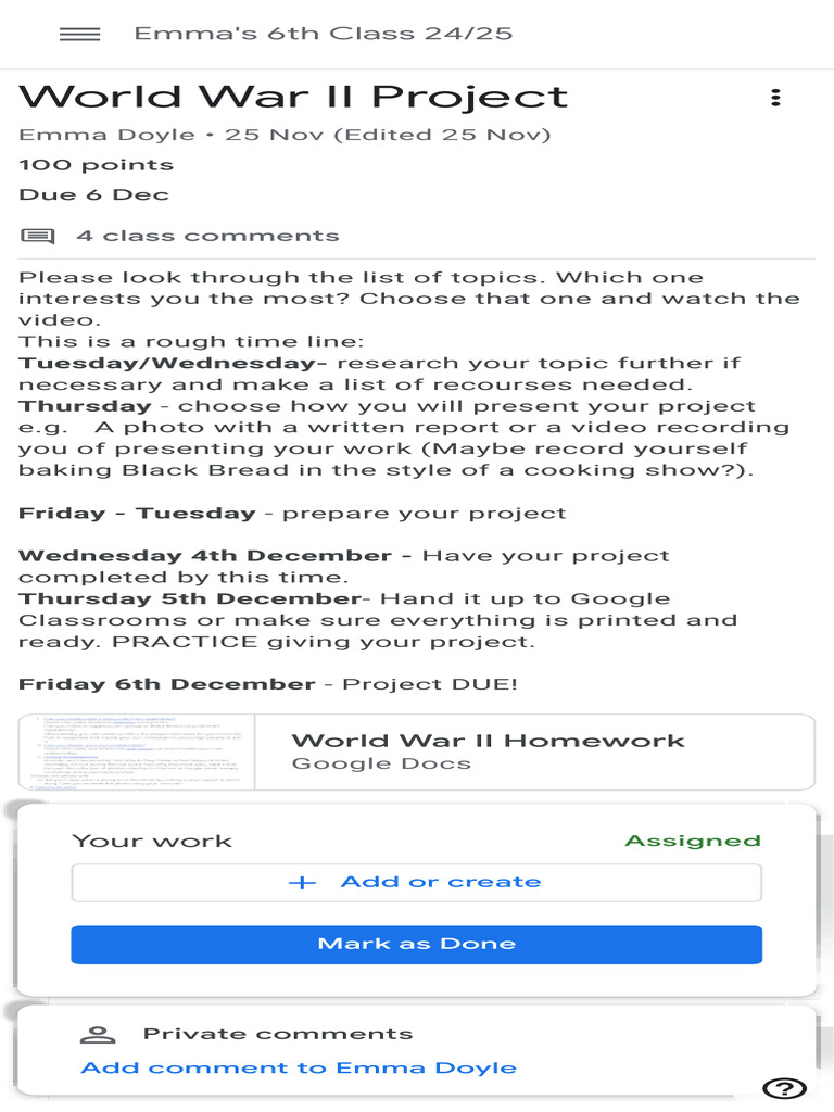 World War II Project | PDF