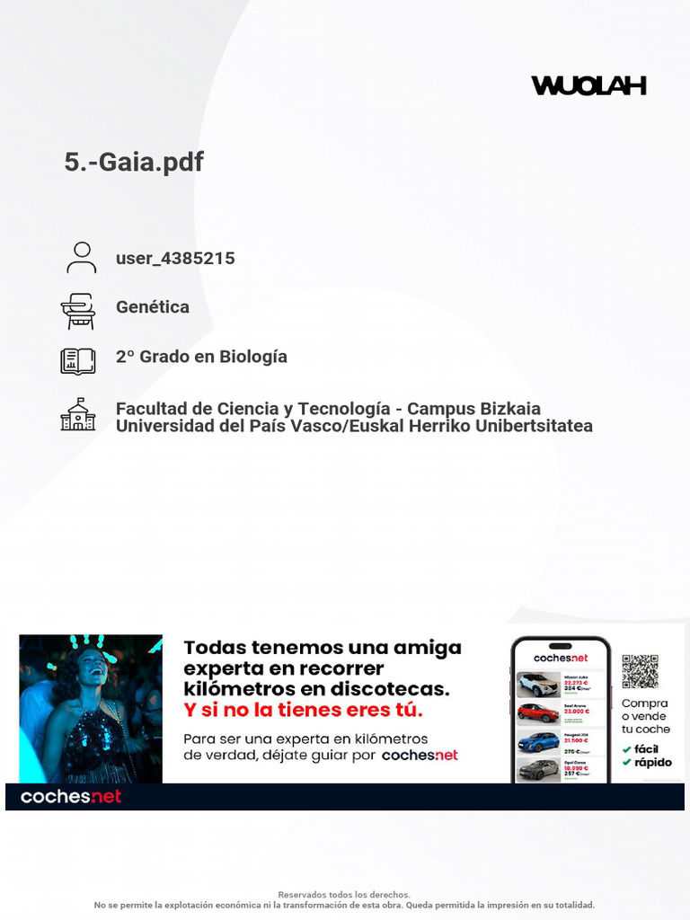 Wuolah Free 5. Gaia | PDF
