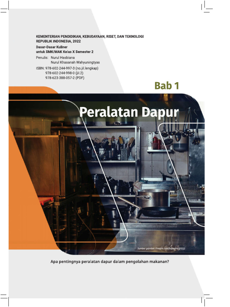 Materi 2 - Peralatan Dapur | PDF