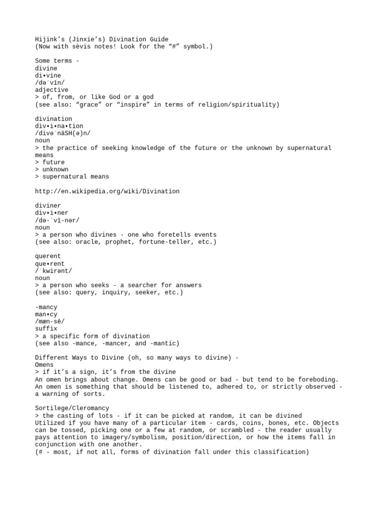 Divination Guide Gv10KZUA | PDF | Divination | Tarot