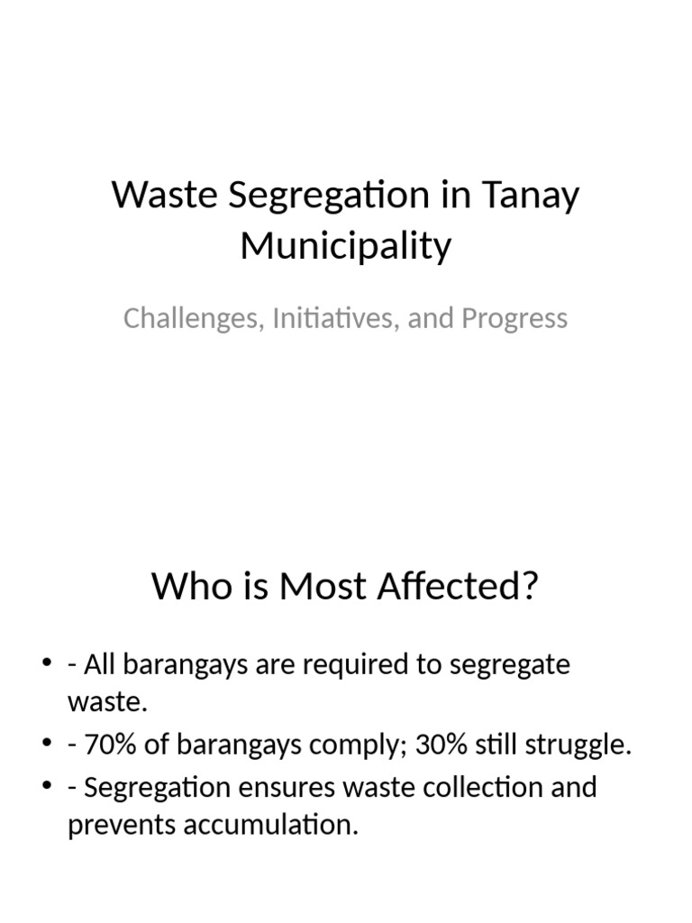 Tanay's Waste Segregation Efforts | PDF