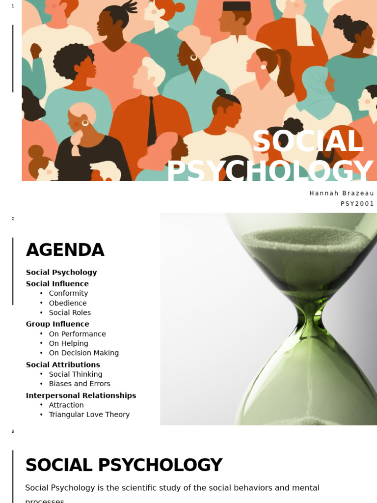 Week 13 - Social Psychology Slides | PDF | Social Psychology | Conformity