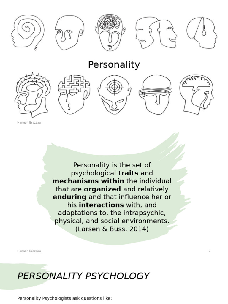 Week 12 - Personality Slides | PDF | Id | Psychoanalysis