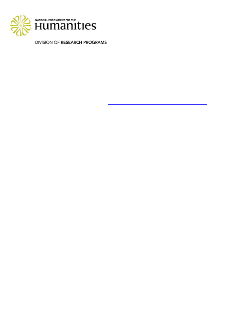 American History Summer Stipends Sample Application | PDF ...