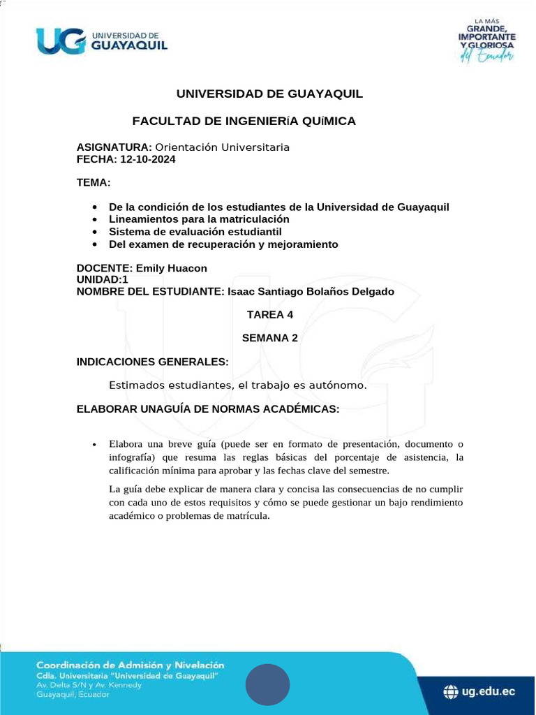Tarea U1 Clase 4 s2 Estudiante | PDF