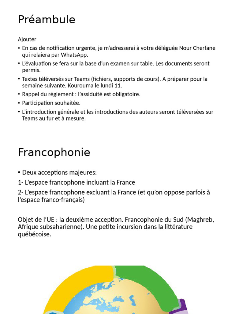 1 - La Francophonie Dans Le Monde | PDF | la Francophonie | Afrique