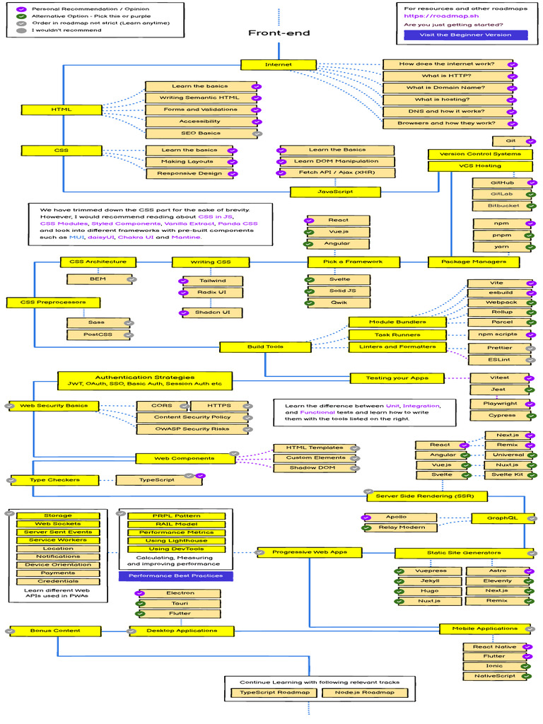 Roadmap of Various Developer Domains 1719806904 | PDF | World Wide Web ...