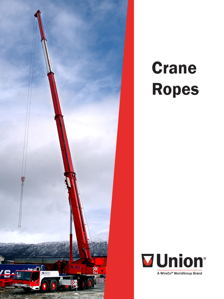 Union Crane Ropes Brochure 2014 | PDF | Crane (Machine) | Wire