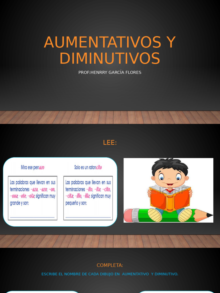 Aumentativos y Diminutivos | PDF