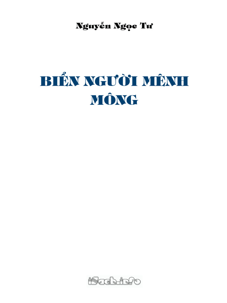 Bien Nguoi Menh Mong Nguyen Ngoc Tu | PDF