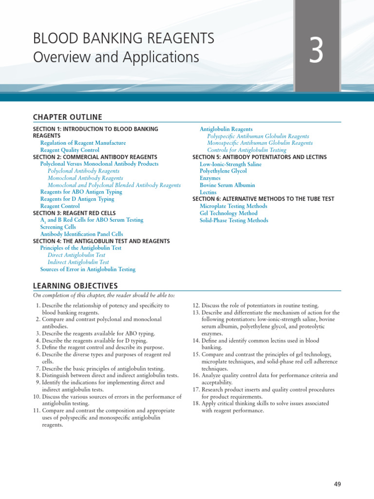 Blood Banking Reagents | PDF | Polyclonal B Cell Response | Antibody