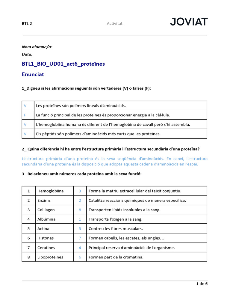 BTL1_BIO_UD01_act6_proteïnes_solució | PDF