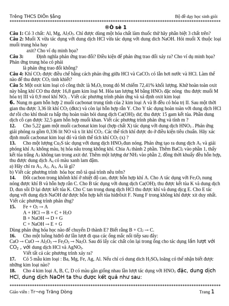 100-de-thi-HSG-Hoa-hoc-9 | PDF