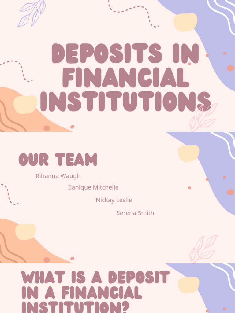 Understanding Financial Deposits Types | PDF