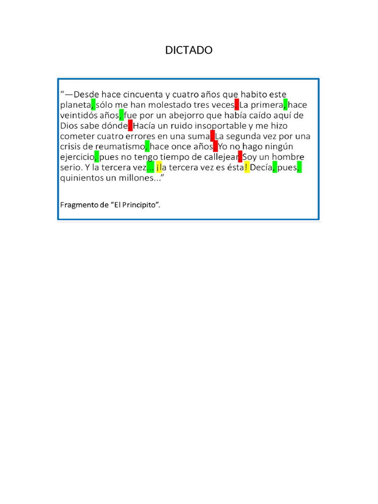 DICTADO | PDF