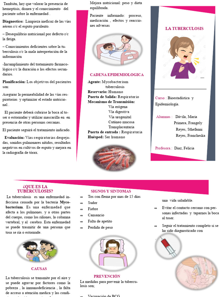 Tuberculosis Triptico Oficial | PDF | Tuberculosis | Tos